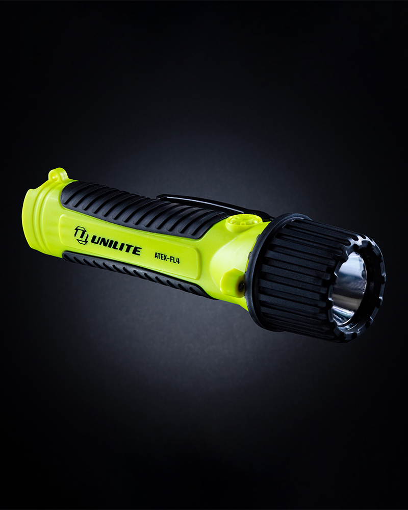 ATEX Flashlight Certified for Hazardous Areas | ATEX-FL4 | Unilite